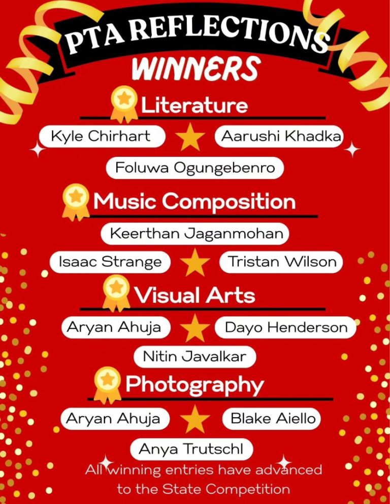 CMHS Sweeps PTA Reflections Contest - Caddo Parish Magnet High School